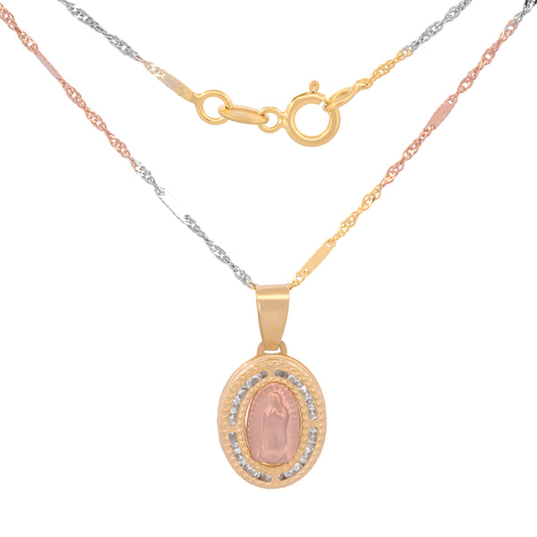 Cadena Con Dije Medalla Virgen Bautizo 3 Oros 10k Sólido – Casa del ... Cadena Con Dije Medalla Virgen Bautizo 3 Oros 10k Sólido – Casa del ...